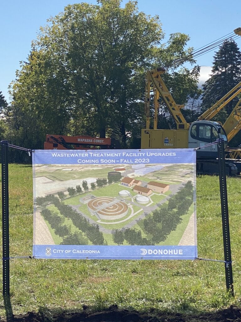 Caledonia Celebrates Groundbreaking for New Wastewater Treatment Facility